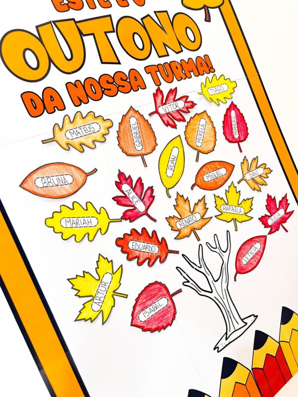 Atividade Coletiva - Chegada do Outono - Sala de aula divertida
