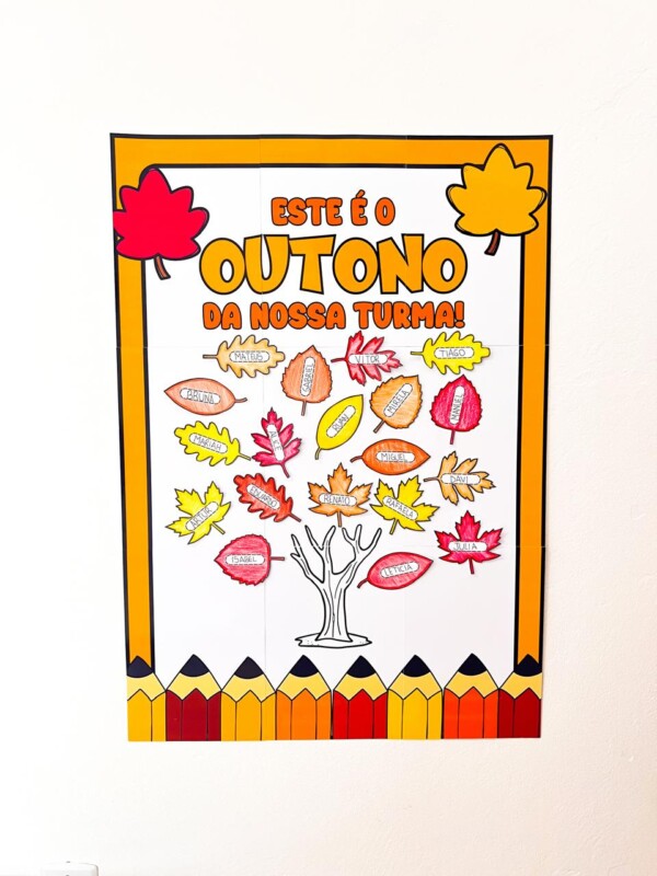 Atividade Coletiva - Chegada do Outono - Sala de aula divertida
